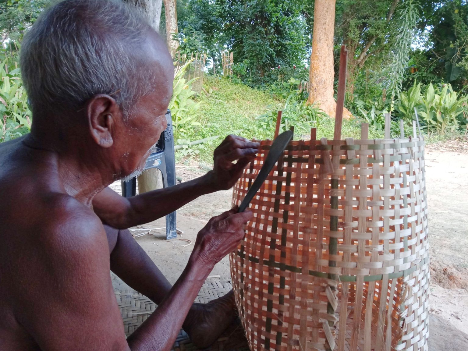 Adivasi Lives Matter: Using Bamboo To Make Chicken Cages