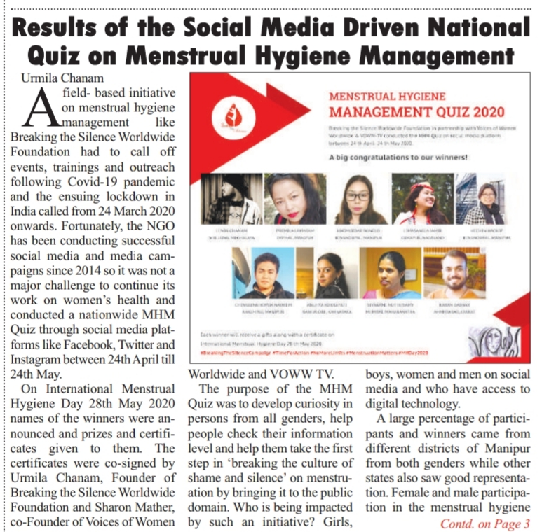 How We Celebrated International Menstrual Hygiene Day During The ...