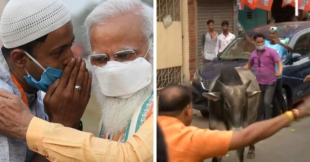 Bull Enters Howrah Rally, Man Whispers Modi | Youth Ki Awaaz