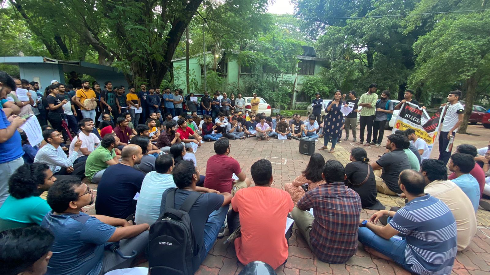 IIT Bombay Students Protest 500%, 100% Fee Hike 2022