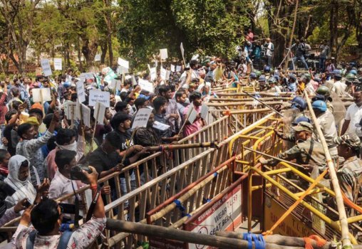 Jharkhand Students Protest Over The New Recruitment Policy